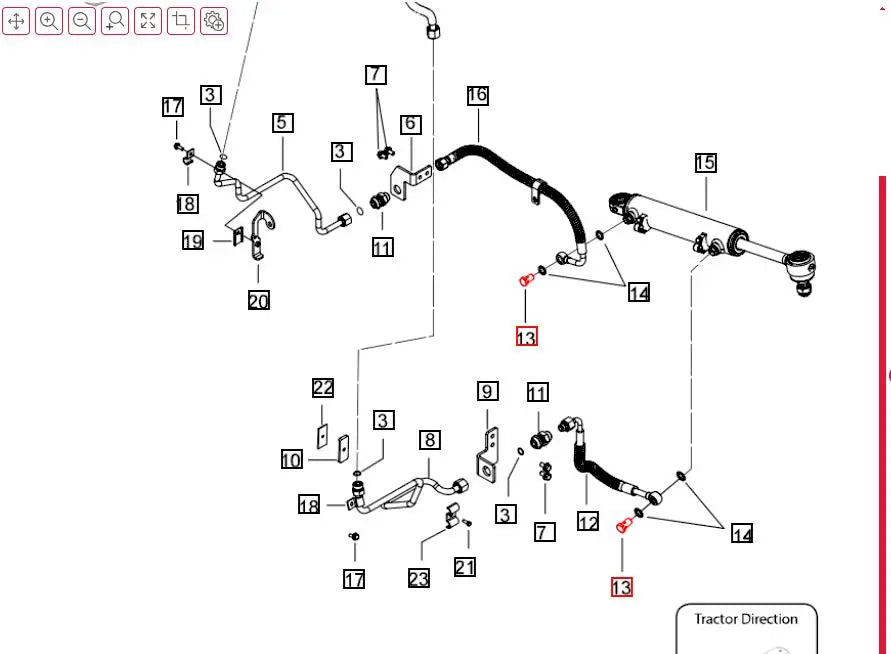 Power Steering Banjo Bolt 5145 | Mahindra Direct Parts