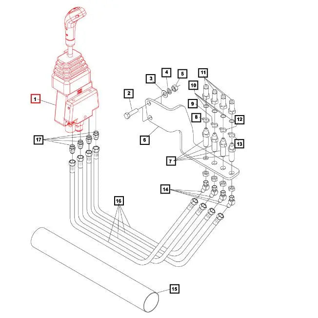 Mahindra Tractor Loader Single Lever Control Hydraulic Valve | Mahindra ...