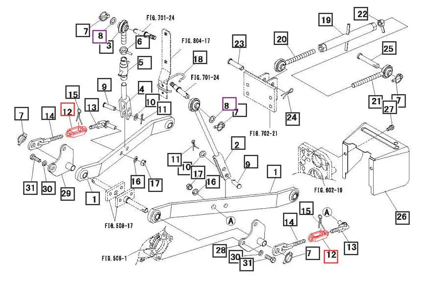 Mahindra 3 Point Check Chain Turnbuckle | Mahindra Direct Parts