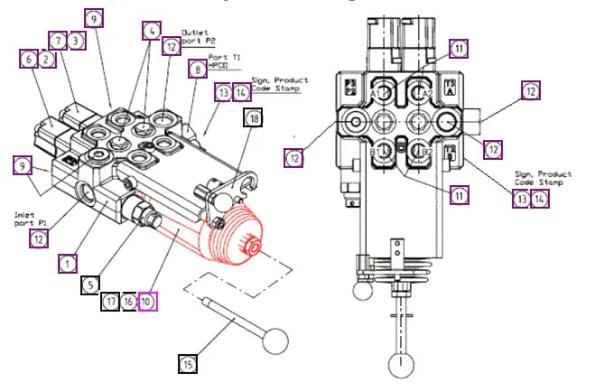Mahindra Loader Joystick Boot ANS107903K | Mahindra Direct Parts