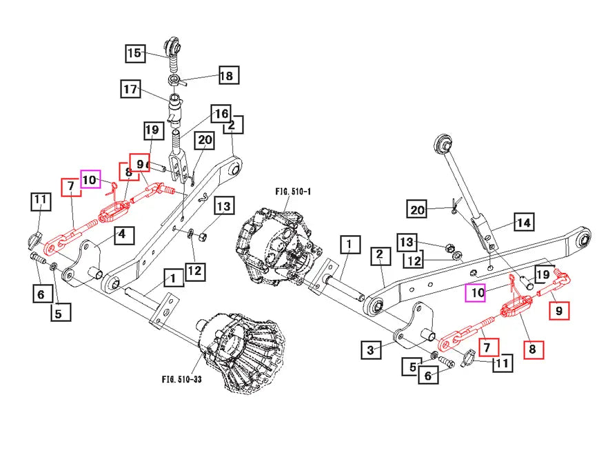 Mahindra Tractor 3 Point Check Chain 10443040000 | Mahindra Direct Parts