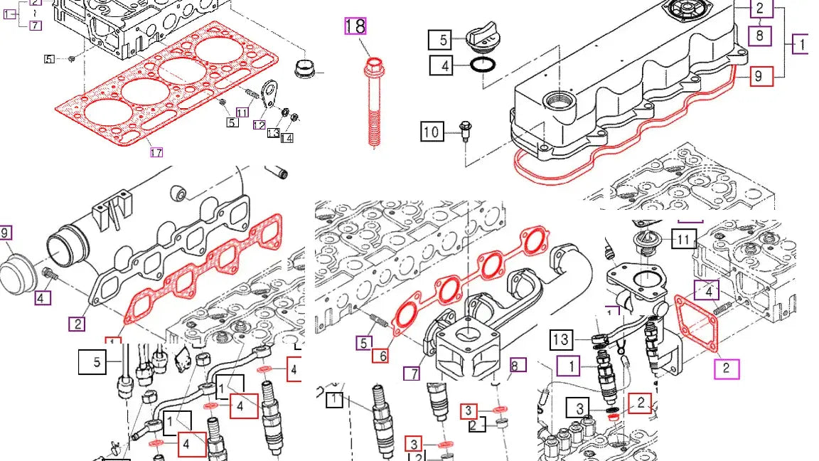 Mahindra Tractor 4110 Gasket Kit (Old / New Sheet Metal) | Mahindra ...