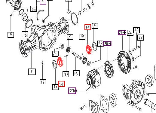 Mahindra Tractor Bevel Gear Differential E006504522D1 | Mahindra Direct ...
