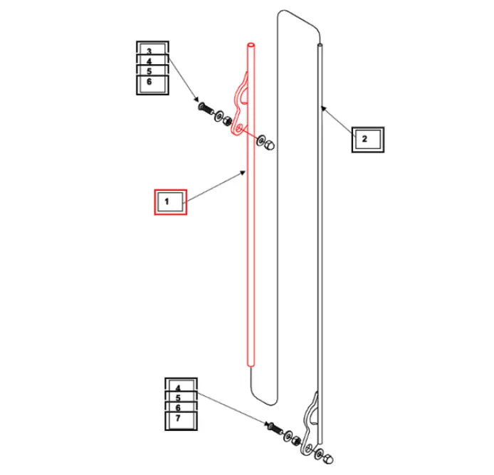 Mahindra Tractor Bucket Level Indicator BLI Tube KMW14033127 | Mahindra ...