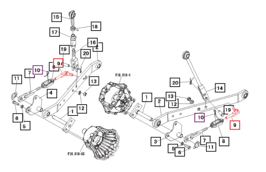 Mahindra Tractor Check Chain Stabilizer End 3 Point Side 10443042000 ...