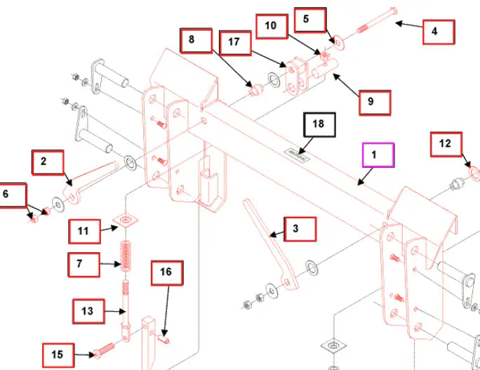 Mahindra Tractor Complete Loader Quick Attach Assembly KMW13043200 ...