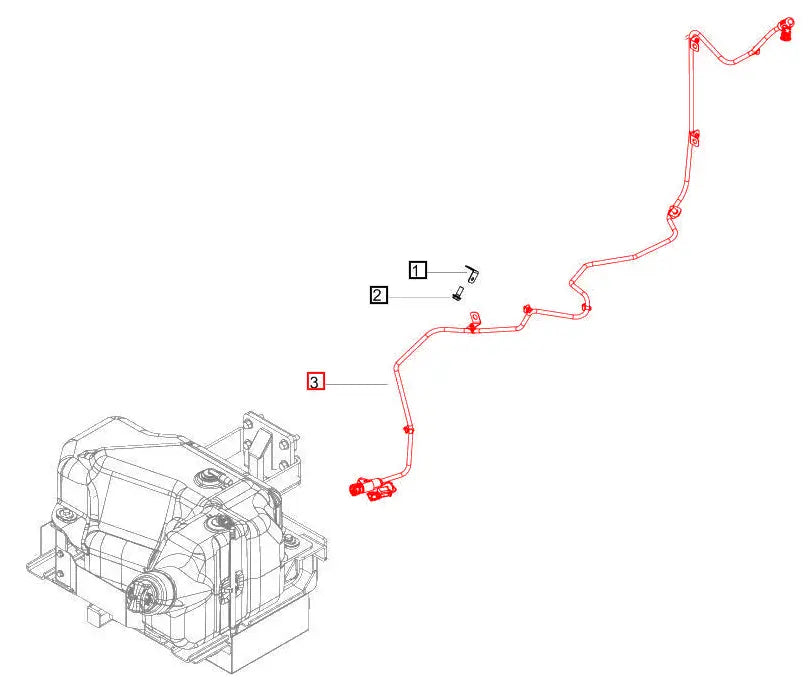 Mahindra Tractor DEF Feed Line E008005833D91 | Mahindra Direct Parts