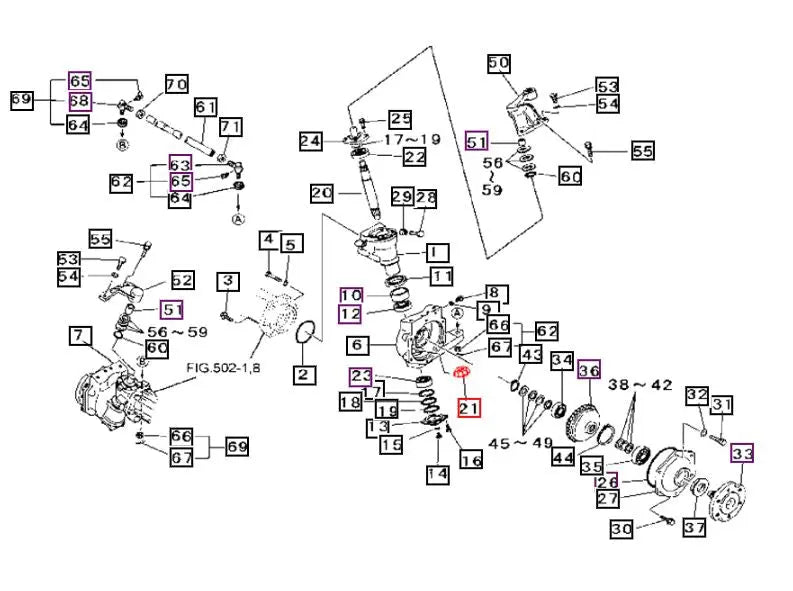 Mahindra Tractor Front Axle Bevel Gear 12 10212124000 | Mahindra Direct ...