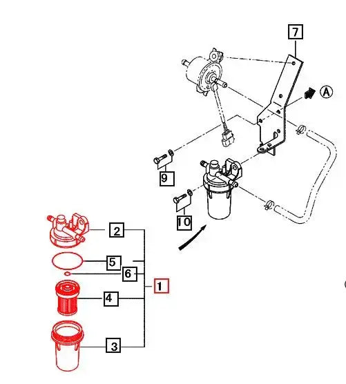 Mahindra Tractor Fuel Filter Assembly | Mahindra Direct Parts