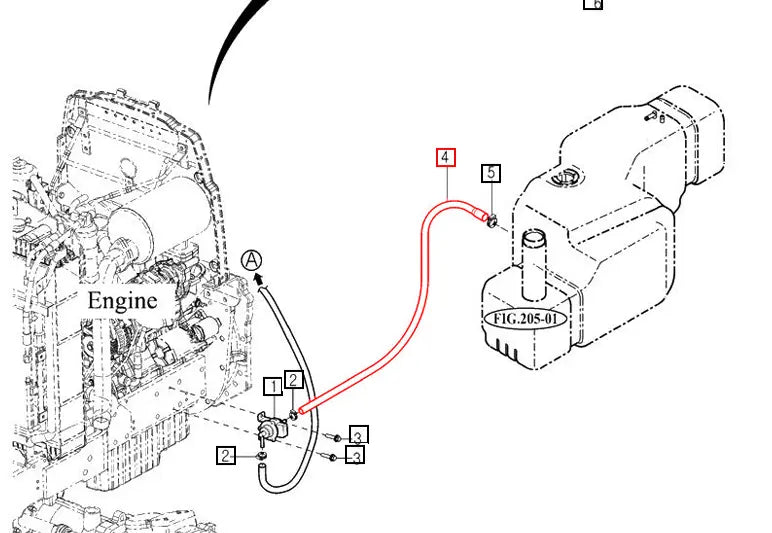 Mahindra Tractor Fuel Hose - Tank to Pump 12611113200 | Mahindra Direct ...