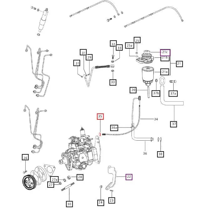 Mahindra Tractor Fuel Return Line Clip On Pump 000020708E05 | Mahindra ...