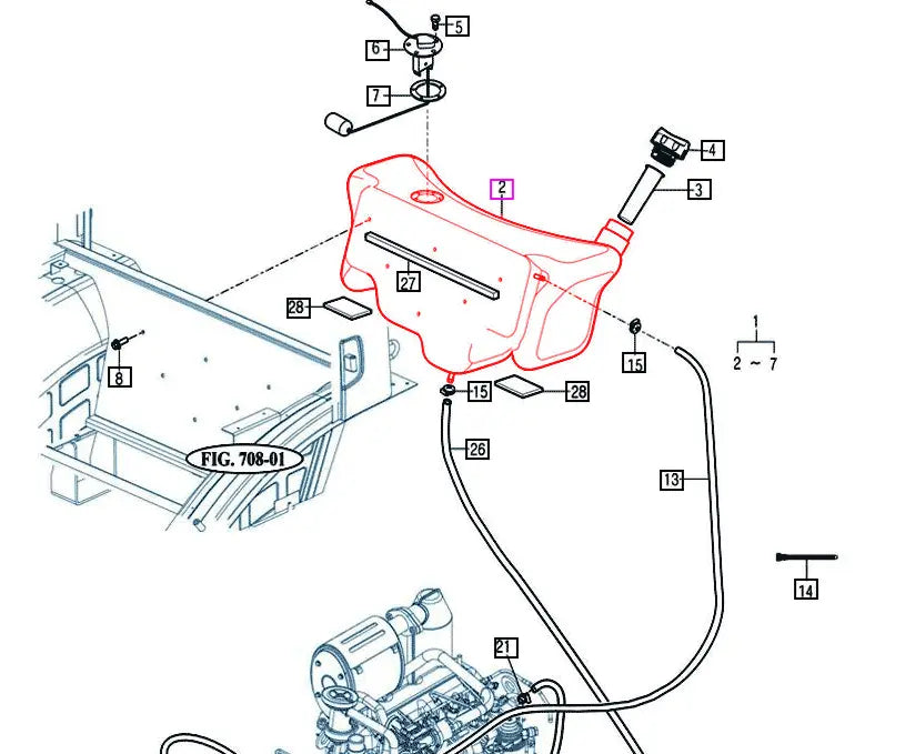 Mahindra Tractor Fuel Tank 12397090000 | Mahindra Direct Parts