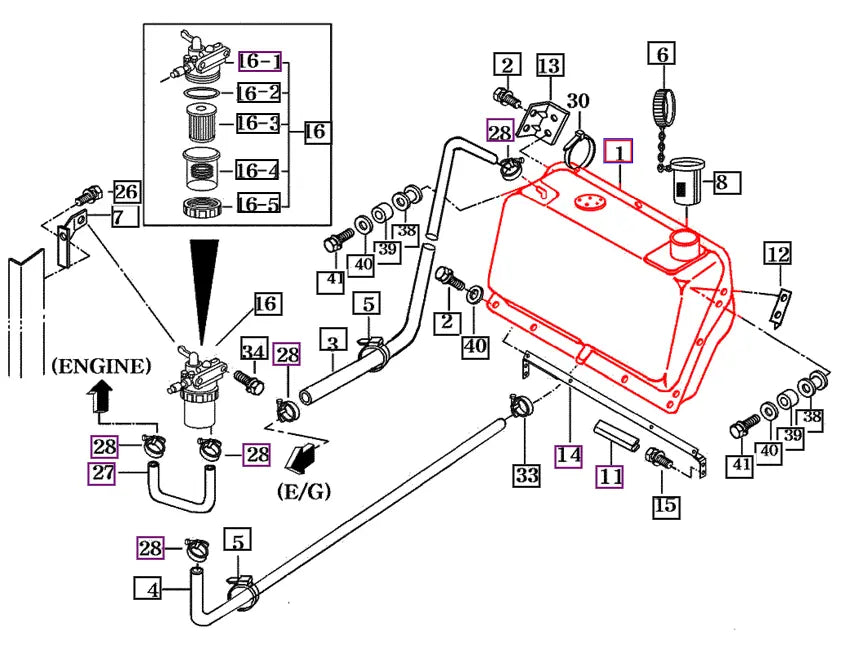 Mahindra Tractor Fuel Tank 18111112002 | Mahindra Direct Parts