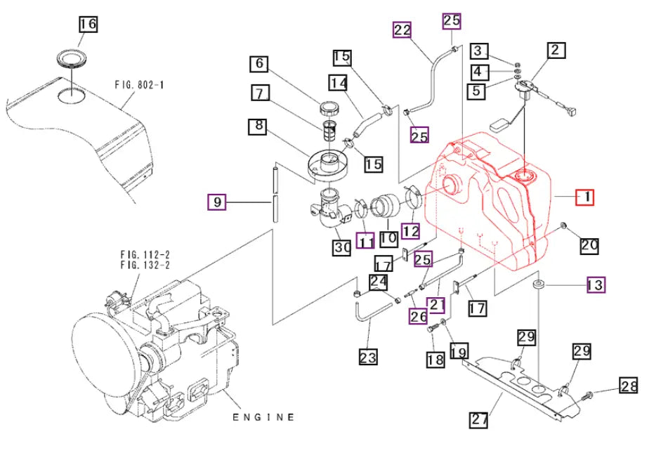 Mahindra Tractor Fuel Tank 19560103000 | Mahindra Direct Parts