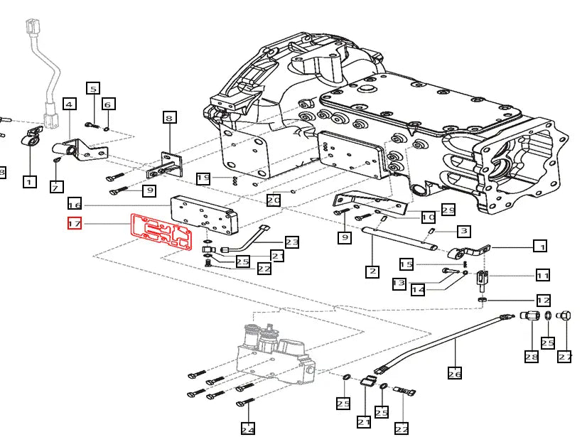 Mahindra Tractor Gasket - Power Shuttle Valve E007203923D1 | Mahindra ...
