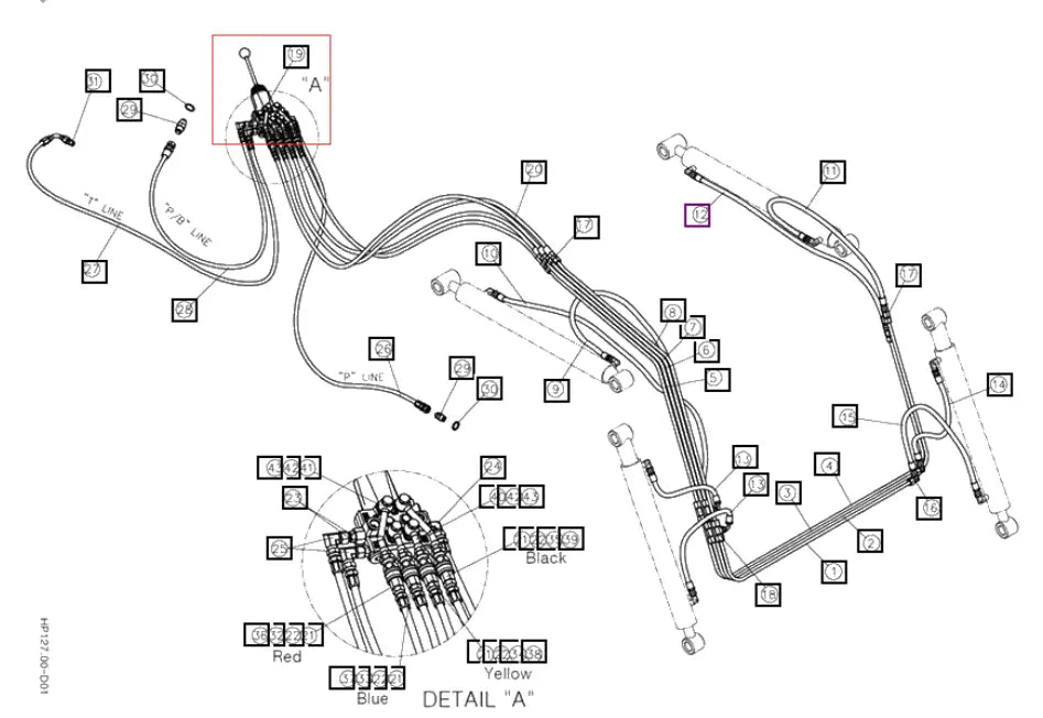 Mahindra Tractor Loader Joystick And Valve Assembly ANS8811084-1 ...