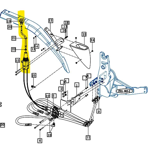 Mahindra Tractor Loader Joystick Assembly 13185106300 | Mahindra Direct ...
