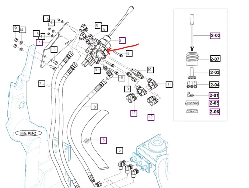 Mahindra Tractor Loader Valve 86253005005 | Mahindra Direct Parts