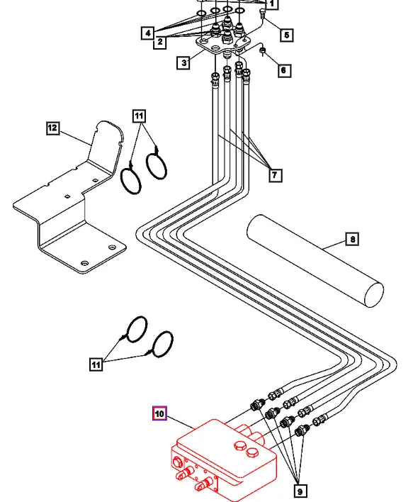 Mahindra Tractor Loader Valve KMW05806487 | Mahindra Direct Parts