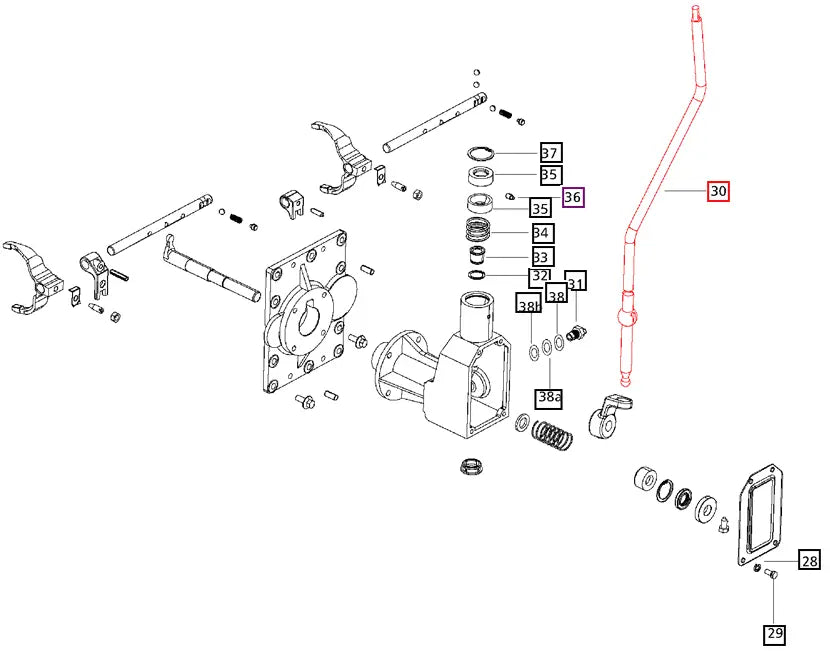 Mahindra Tractor Speed Shifter Lever 007600432D1 | Mahindra Direct Parts