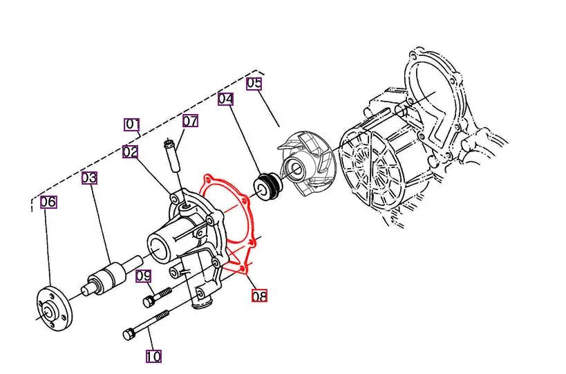 Mahindra Tractor Water Pump Gasket eMax L25 | Mahindra Direct Parts